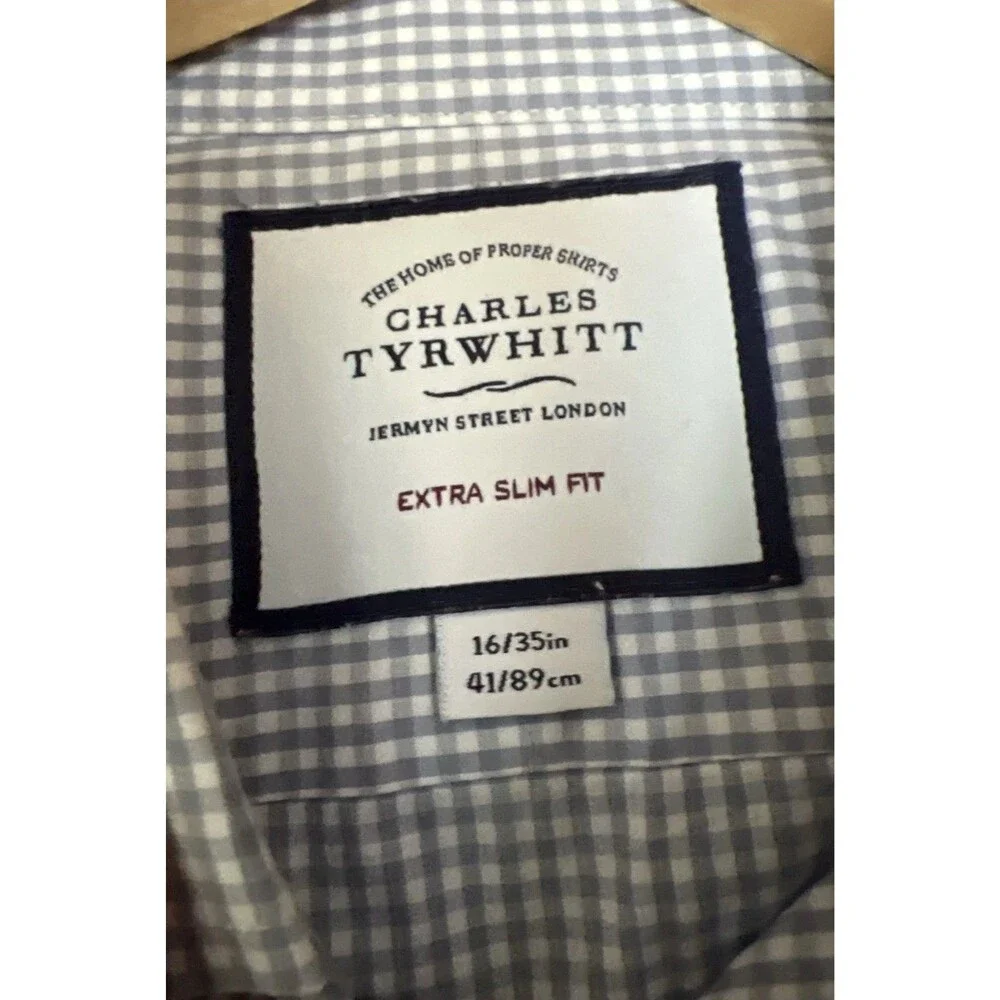 Charles Tyrwhitt | Shirts | Charles Tyrwhitt Blue Check Noiron Dress ...